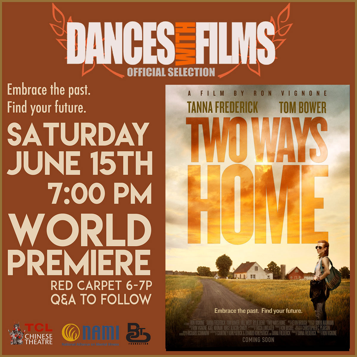 Two Ways Home World Premiere – FILM TALK